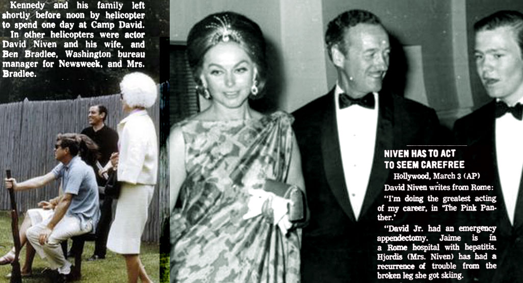 Narrow escapes and JFK, 1962-1963 – Hjördis Genberg Niven