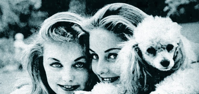 Gudrun and Maj-lis Genberg pictured at The Pink House in March 1960 ...